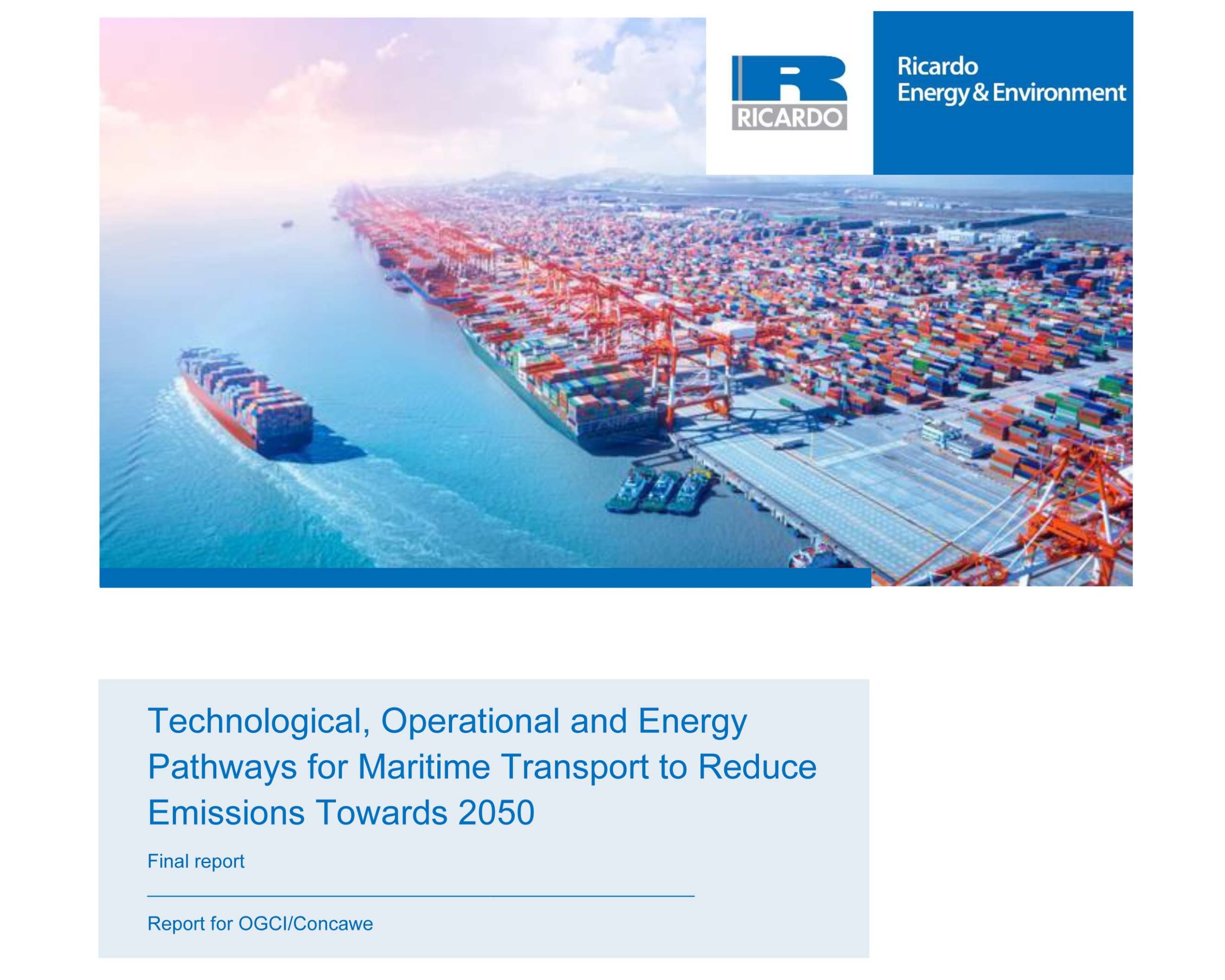 RICARDO STUDY SHOWS SHIPPING CAN MEET IMO TARGETS - Clean Shipping ...