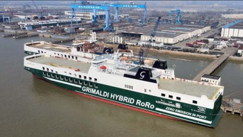 GRIMALDI TAKES DELIVERY OF SIXTH GG5G RO-RO - Clean Shipping International
