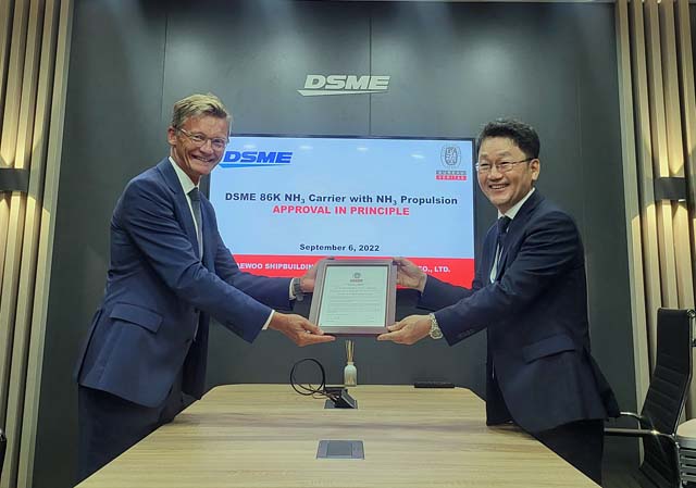 BV PROVIDES AiP FOR DSME AMMONIA PROJECT - Clean Shipping International
