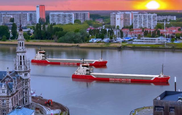 FAST LINES BELGIUM CHOOSES DAMEN CF 3850 FOR LOW EMISSIONS - Clean Shipping International