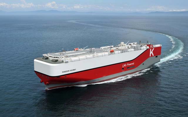 'K' LINE TAKES DELIVERY OF LNG-FUELLED PCTC - Clean Shipping International